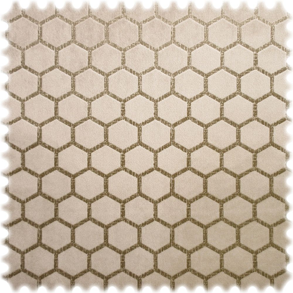 AKTION Clarke & Clarke Samt Velours Möbelstoff Hexa Beige ...
